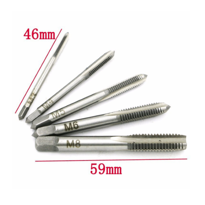 Bộ 5 Mũi Khoan Taro Ren M3 - M4 - M5 - M6 - M8 Hình ảnh Thực tế | Lazada.vn