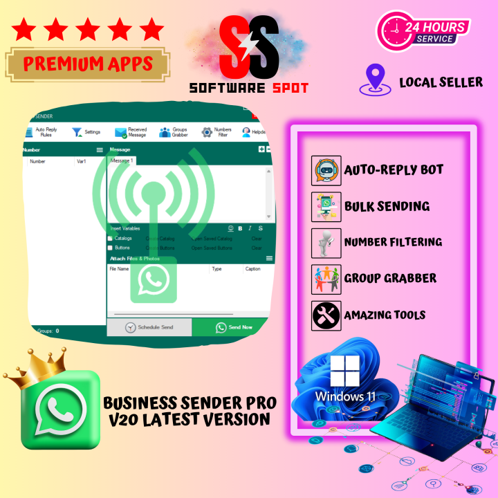 [Windows ONLY] Instant Deliver WA-Business Sender Tiger Vikram V20 ...