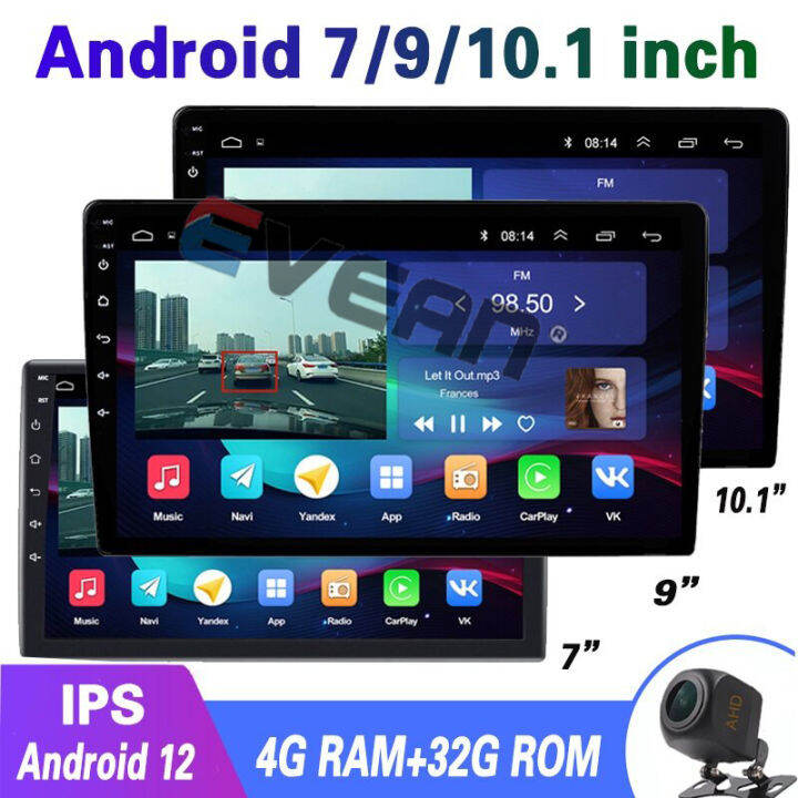 [4G RAM+32G ROM IPS AHD]7/9/10 inch Double 2Din Android Car Radio Multimedia Video Player GPS ...