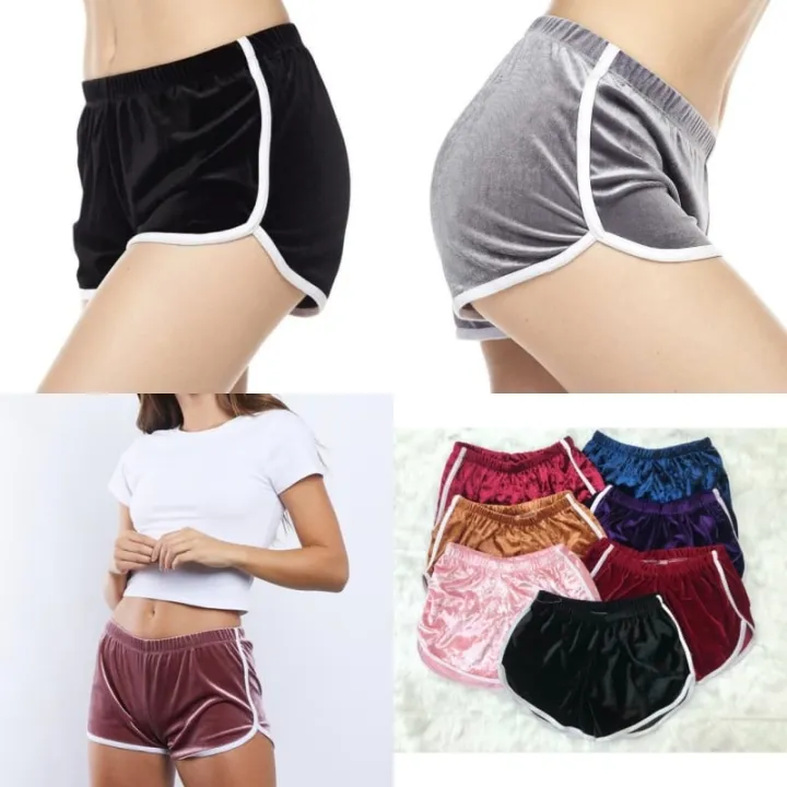 TRENDY VELVET DOLPHIN SHORTS - Assorted Colors | Lazada PH