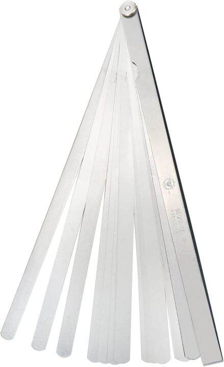 Rannb Metric Feeler Gauge Gap Measurement Tool 12-inch Long 17 Blades 0 ...