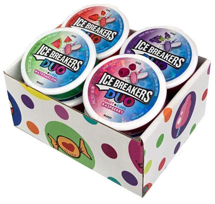 Ice Breakers DUO Variety Mix - Strawberry, Raspberry, Watermelon ...