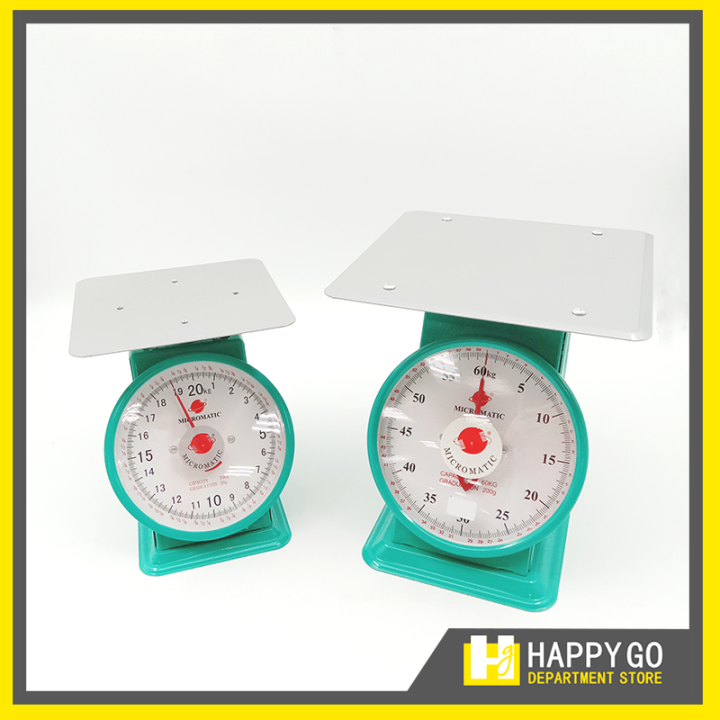 Micromatic Heavy Duty Dual Spring Scale Stainless Steel Flat Plate 20kg ...