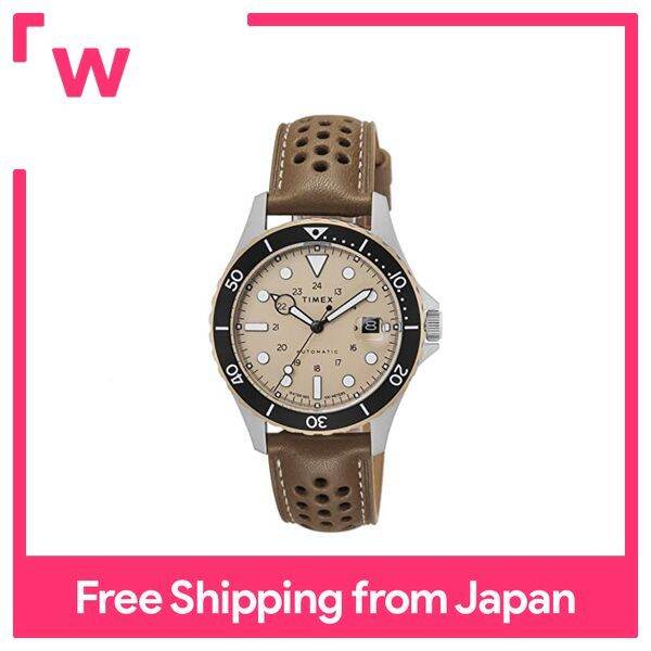 TIMEX Watch TIMEX NAVY XL Navy XL Tan Dial Stainless Steel Mineral ...