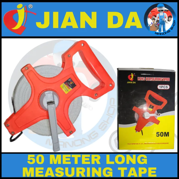 Manong Shop Jian Da Long Measuring Tape 50 Meters Orange Carpenters And ...