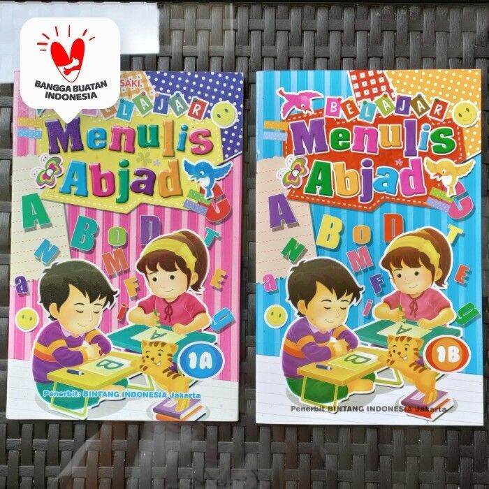 Buku Edukatif Belajar Menulis Abjad TK/PAUD 1A & 1B / Buku Belajar ...