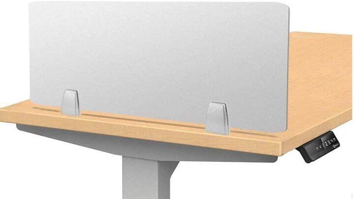 （Manila shipment Frosted Desk Dividers,Lavago 20” L×16” W Frosted Desk ...