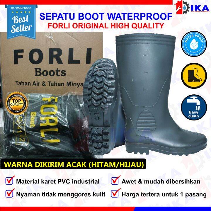 Sepatu Boot Tinggi Forli 01 Hijau - Sepatu Industri Perkebunan Ukuran ...