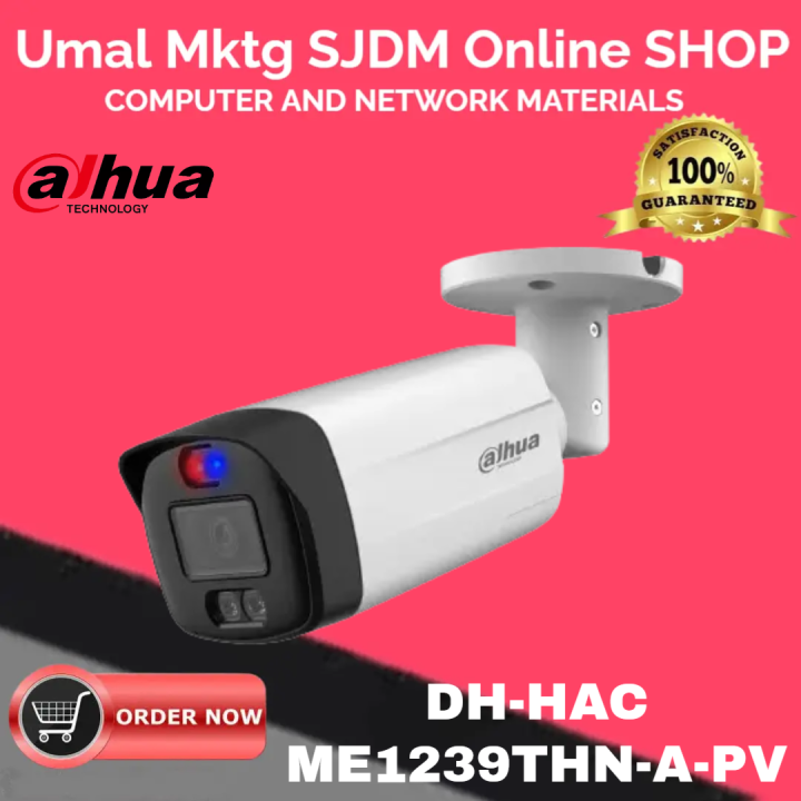 DAHUA DH-HAC-ME1239THN-A-PV 2MP Smart Dual Illuminators Active Deterrence HDCVI Analog Bullet ...