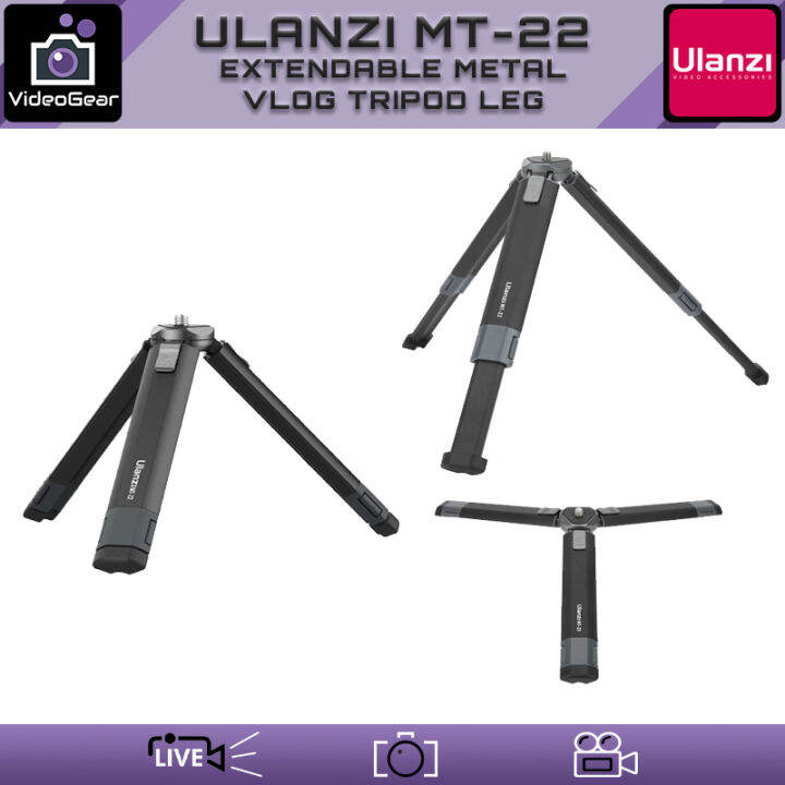 Ulanzi MT-22 — (Extendable Metal Vlog Tripod Leg) | Lazada Singapore