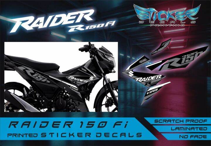 Raider 150 fi Sticker Decals (stock replica1) | Lazada PH