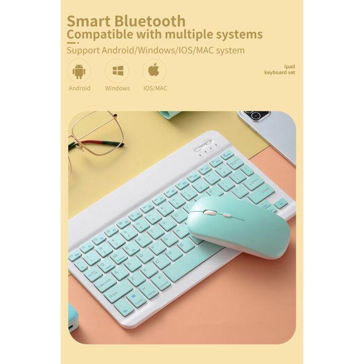 Bluetooth Keyboard and Mouse For pad Android Phone Tablet Wireless ...