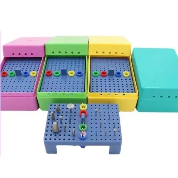 160 Holes Dental diamond bur holder autoclavable box endodontic ...