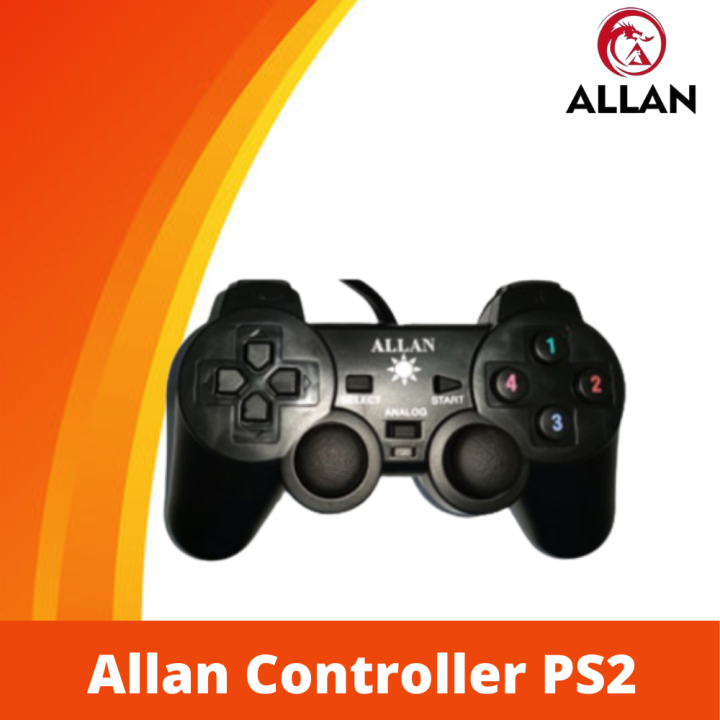 10pcs Allan Dual Shock 2/Wired Gaming Controller ps2 W/O BOX /Controller for Playstation 2/PS2 ...