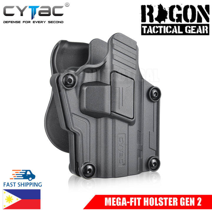 CYTAC NEW Mega-Fit Holster GEN 2 Tactical Case Fits With Red Dot/Laser ...