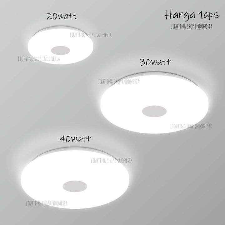 Lampu plafon ceiling L198 bulat kotak led 30w | Lazada Indonesia