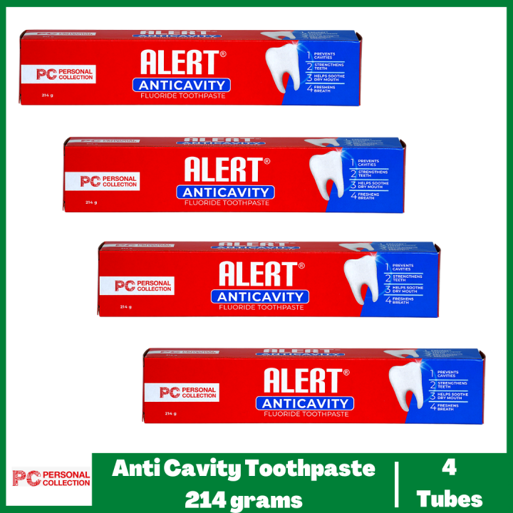 Personal Collection Alert Anticavity Toothpaste 214 grams 4 tubes ...