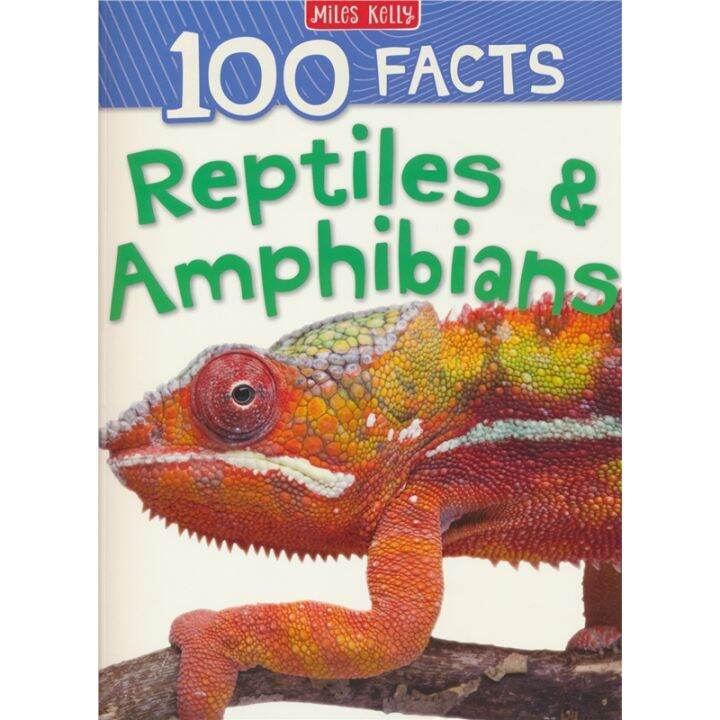 100 facts reply amphibians 100 facts children's English encyclopedia books reptiles and ...