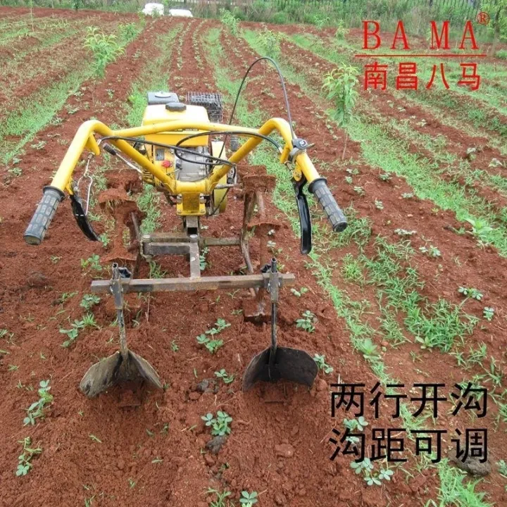 Ploughing machine plow farm small gasoline micro tillage machine paddy ...