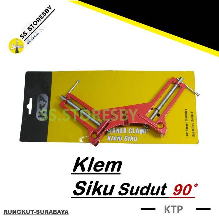 ALAT PENJEPIT KLEM RAGUM SUDUT SIKU KAYU TRIPLEK BESI KACA 90 DERAJAT ...