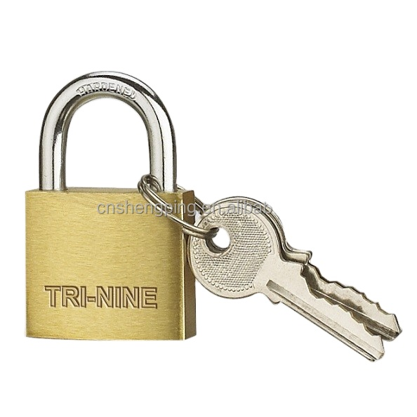 20mm Brass Padlock Rustproof Interior Solid Brass Body Padlock Gym ...