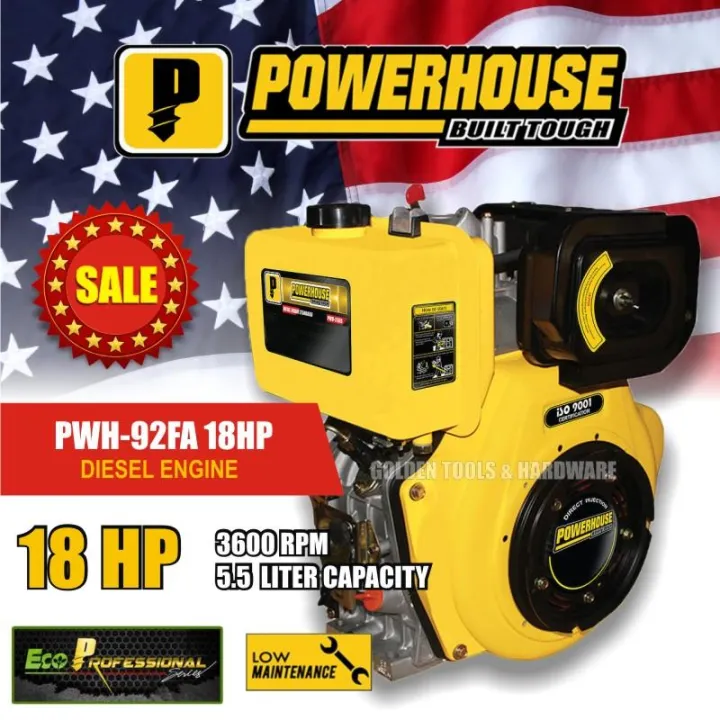 Powerhouse PWH-192FA-18HP Diesel Engine 18 HP | Lazada PH