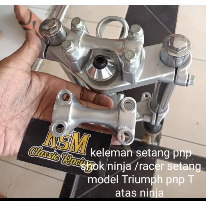Kaleman Stang Stir Triumph Tutup Stang Stir Triumph racer setang ...