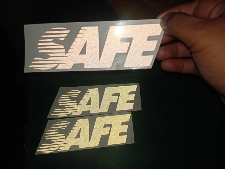 SAFE STICKER SMALL REFLECTORIZED | Lazada PH