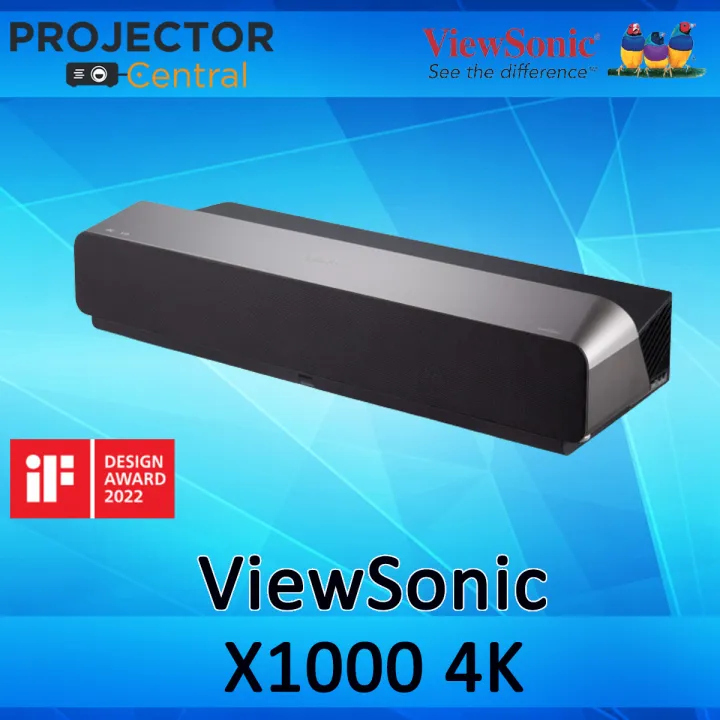 VIEWSONIC X1000-4K HDR Ultra Short Throw Smart LED Soundbar Projector [ by Projector Central ...