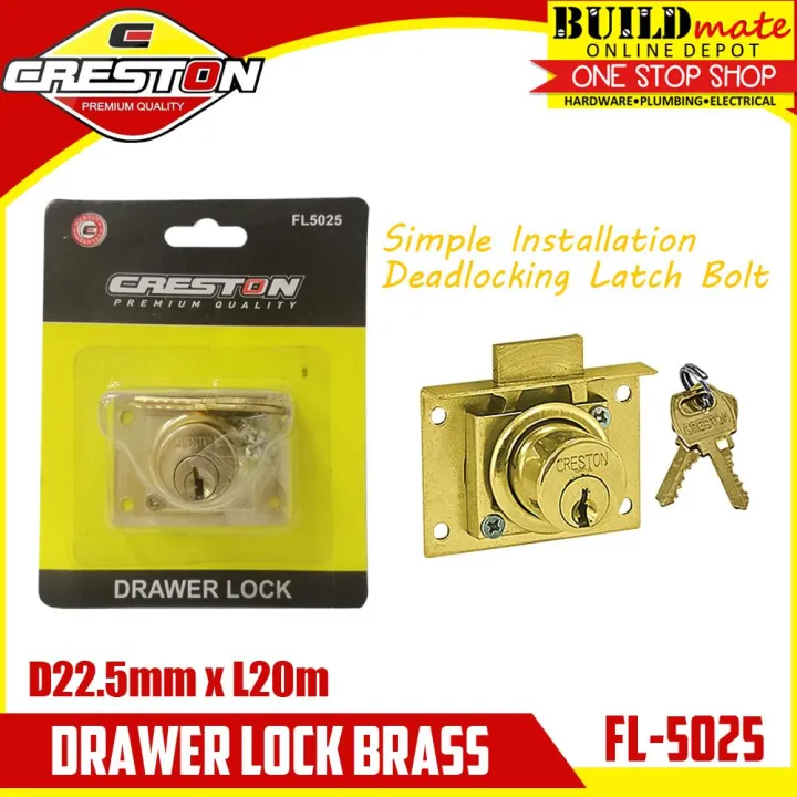 CRESTON BRASS Drawer Lock FL-5025 | Lazada PH