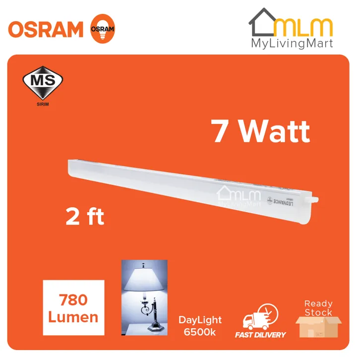 OSRAM LEDVANCE 2FT 4FT 7W 12W LED LEDVALUE T5 BATTEN 1Pcs | Lazada