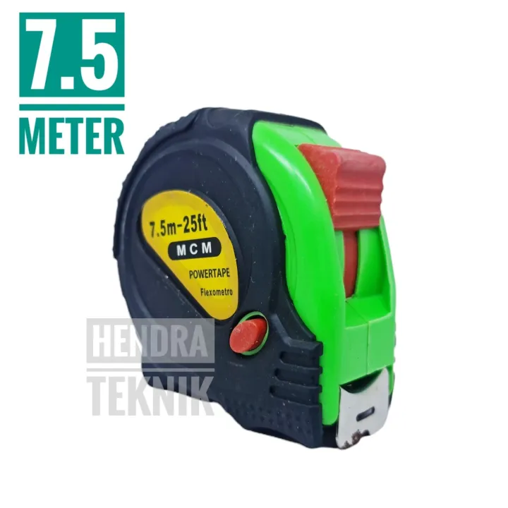 METERAN ROL 7,5M LAPIS KARET ROL METER 7,5 METER MURAH BAGUS PITA UKUR ...