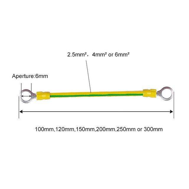 Photovoltaic Grounding Wire Yellow Green Leakage Earth Wire Copper ...