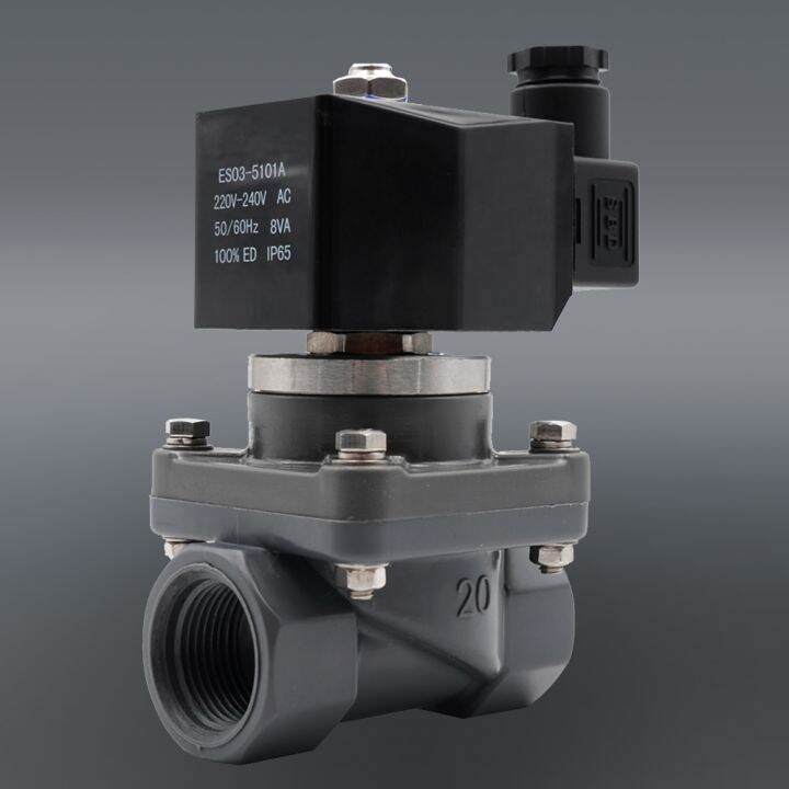 Valve Solenoid Valve 220V 24V Diaphragm Pressure Valve Way Valve UPVC/CPVC Anti-Corrosive Energy ...