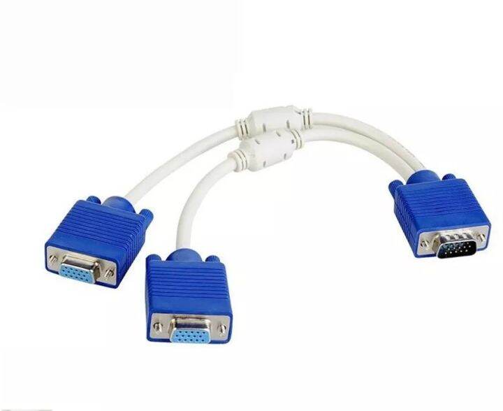 Premium VGA male-to-female video Y-cable supports single VGA signal to ...