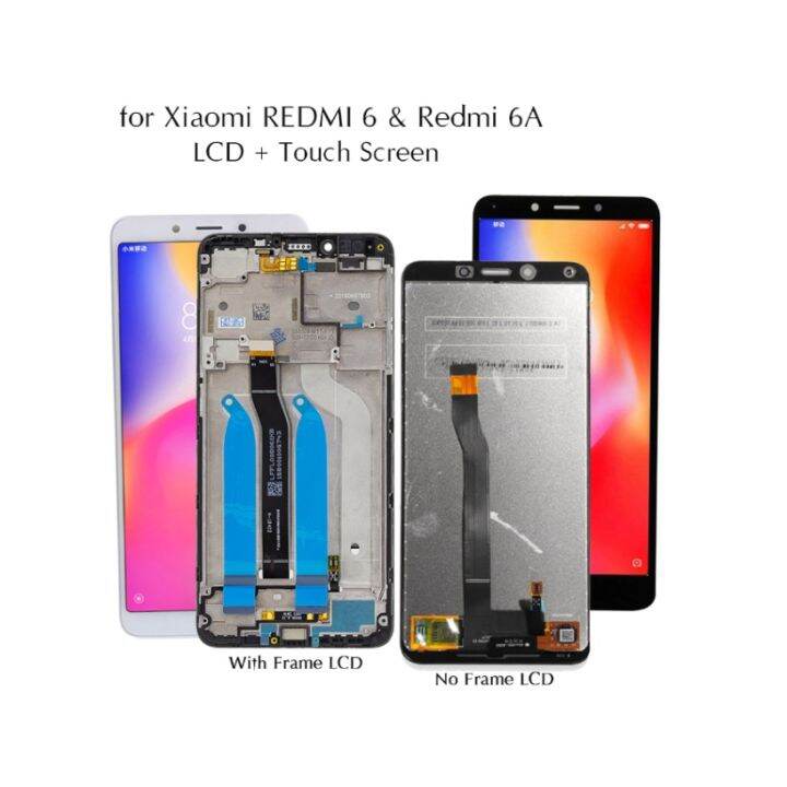 top LCD with Frame For Redmi 6 6A LCD Screen Touch Display Full set ...
