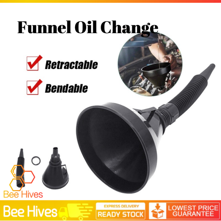 Plastic Funnel for Change Oil Car Motorcycle Refueling Longer Filter ...