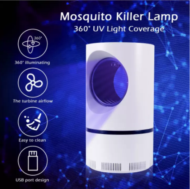 USB Mosquito trap Killer Lamp Household quiet Inhalation Mosquito ...