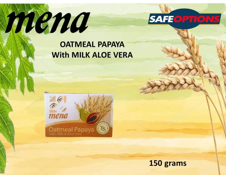 Authentic Mena Oatmeal Papaya Whitening Exfoliating & Moisturizing ...