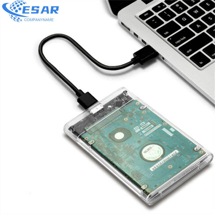 Transparent Hard Drive Box SSD Solid State Mechanical 2.5-inch Laptop SATA Serial Port USB 3.0 ...