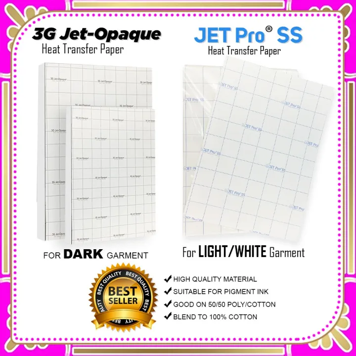 Transfer Paper A4 size (Dark and Light) (10pcs per pack) Jet Pro SS ...
