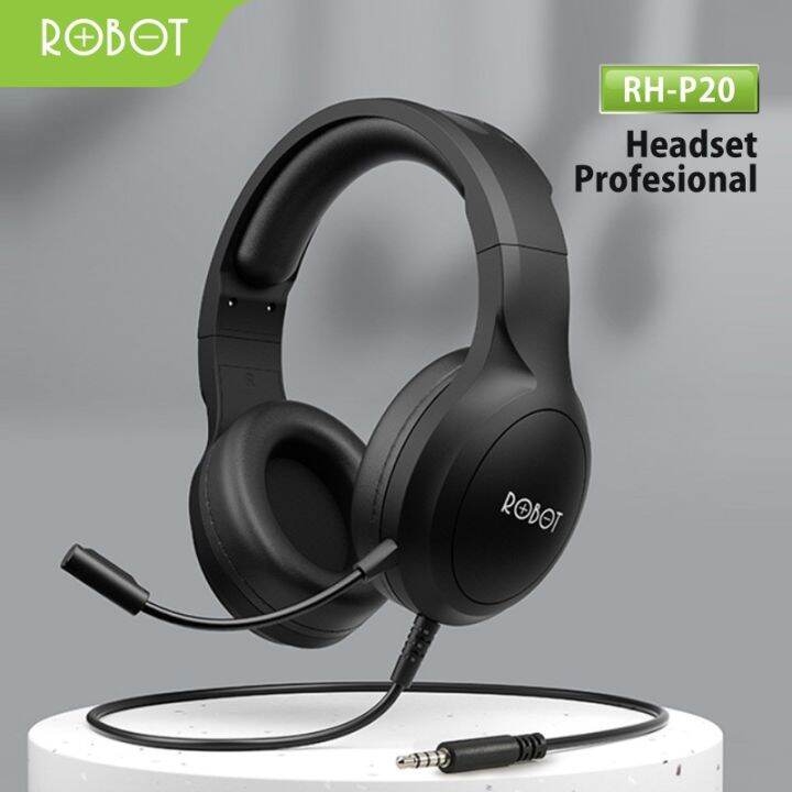 HEADPHONE ROBOT RH P20 / HEADSET WIRED ROBOT RH-G30 JACK 3.5MM | Lazada ...
