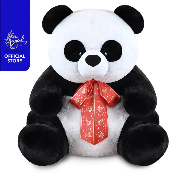 Blue Magic My Nikolai Xxl Life-Size Panda Stuffed Toy (With Free Blue ...