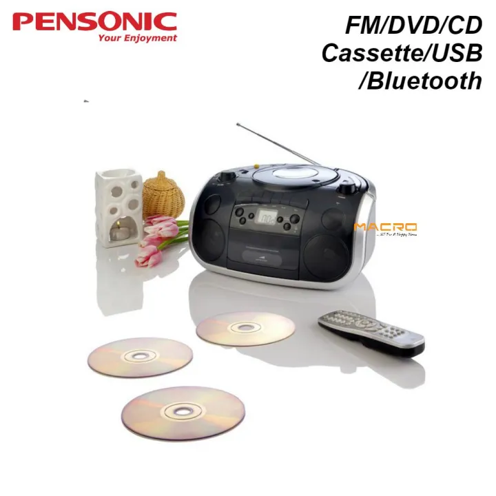 Pensonic PCD-901 Radio Combo With FM/DVD/CD/Cassette/USB/Bluetooth ...