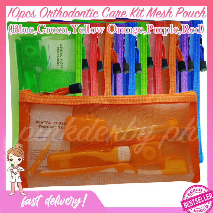 10 SETS ORTHODONTIC KIT MESH POUCH (2 SETS PER COLOR) ORAL CARE | Lazada PH