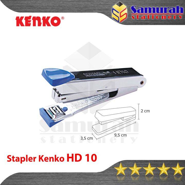 Stapler Kenko HD 10 / Mesin Staples Tangan HD10 Kecil / Alat Strapler Hecter / Stepler Kertas HD ...