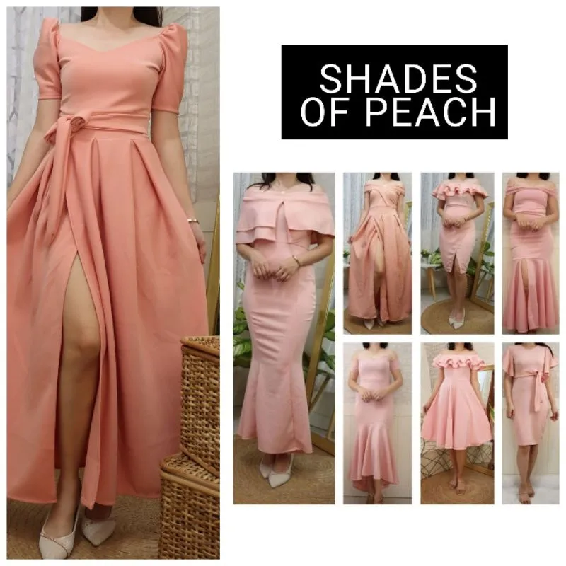 Dark Peach Color Dress