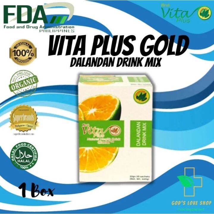 1 BOX FIRST VITA PLUS NATURAL HEALTH DRINK GOLD DALANDAN MIX DRINK 20 SACHET AUTHENTIC | Lazada PH