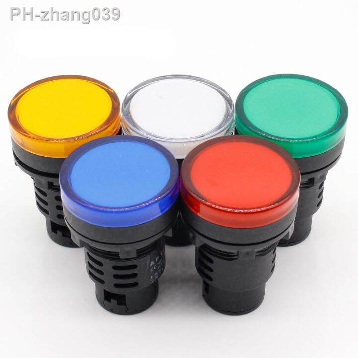 1pcs 12V 24V 110V 220V 380V 30mm Panel Mount LED Power Indicator Pilot ...