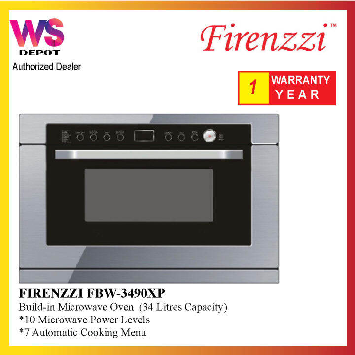 FIRENZZI FBW-3490XP BUILT-IN MICROWAVE 34L | Lazada